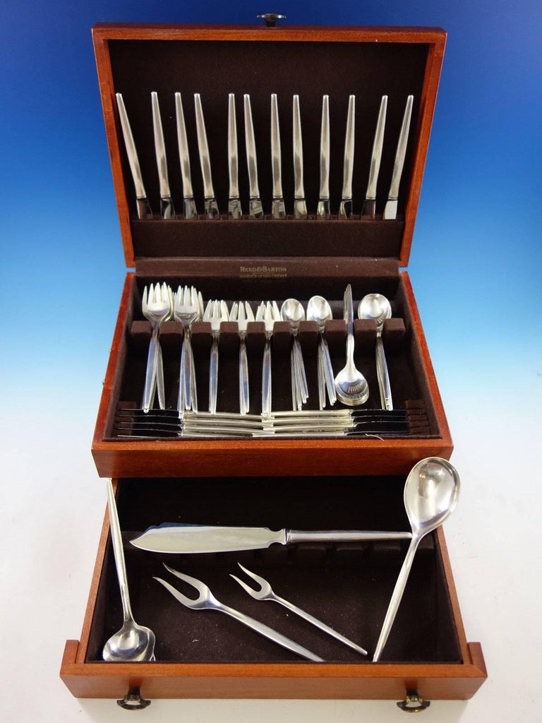 Tulip by Michelsen Sterling Silver Flatware Set for 12 Service 77 ...