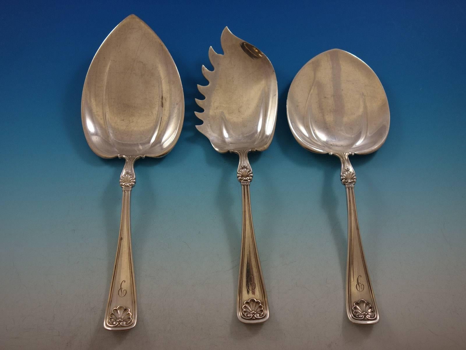Shell by Gorham Silverplated Flatware Set Service Massive 417 Pieces ...