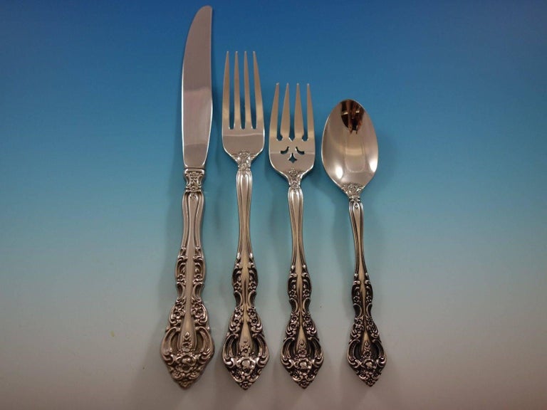 Michelangelo by Oneida Stainless Steel Flatware Set Service 53 Pieces ...