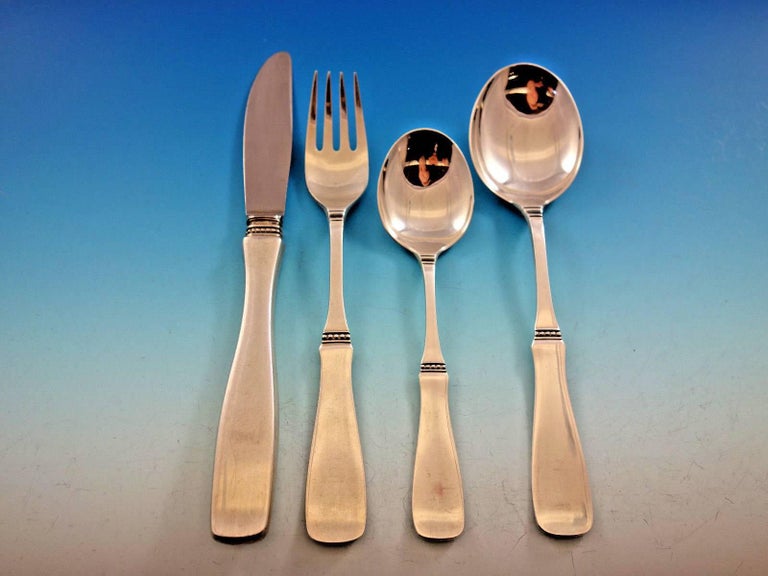 Swedish by Guldsmeds Sterling Silver Flatware Service for Ten Set 40 ...