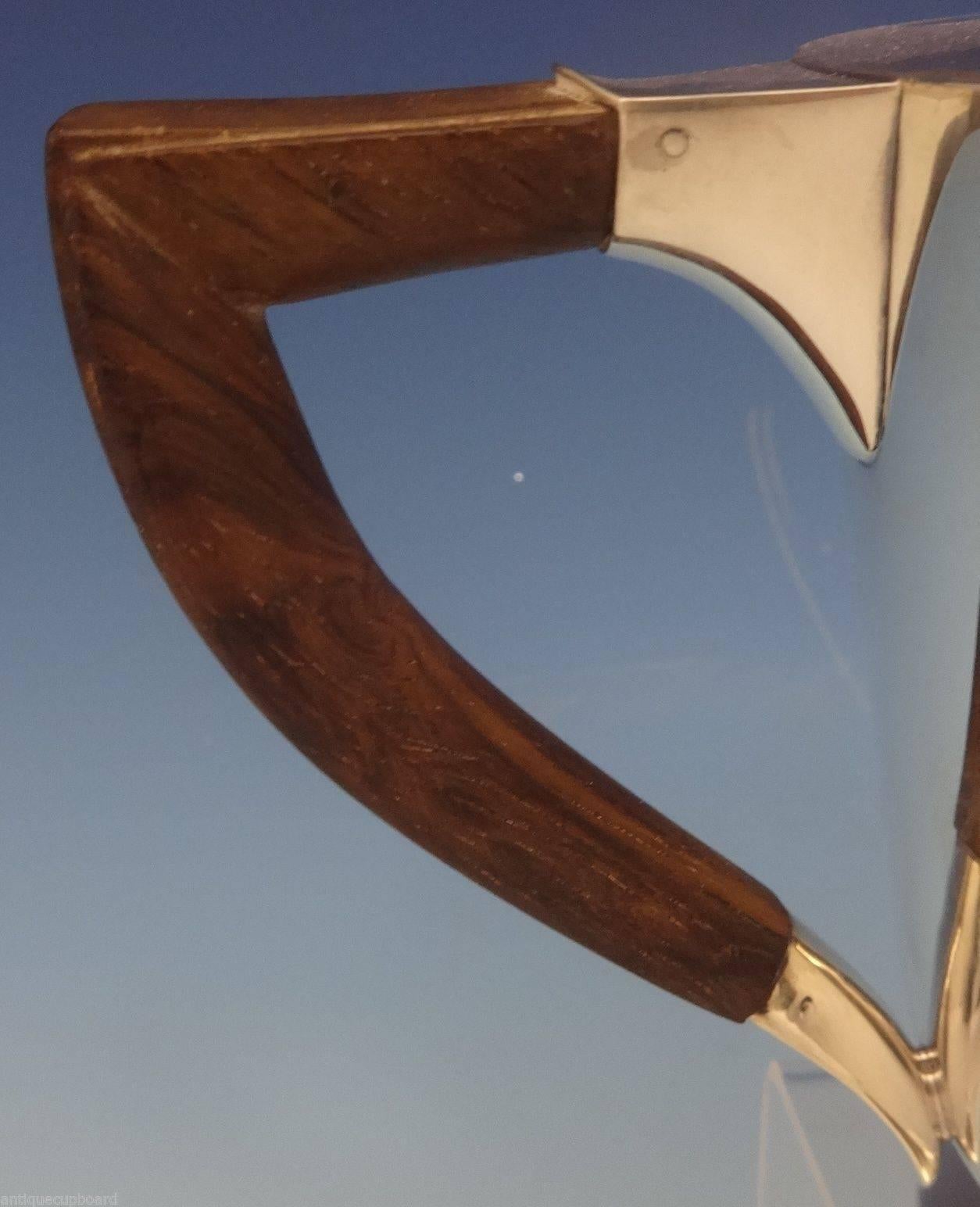 International Sterling Silver Tea 6-Piece Set Teak Handles Modernism ...