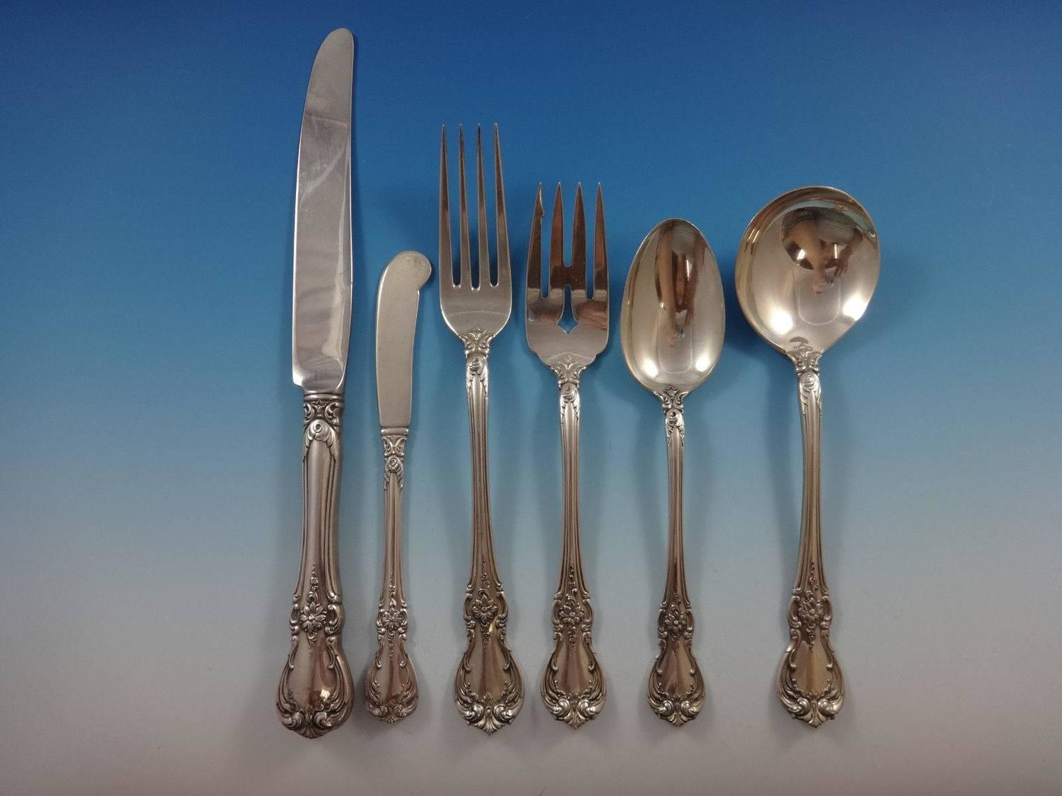 Old Master by Towle Sterling Silver Flatware Set for 12 Service 79 ...