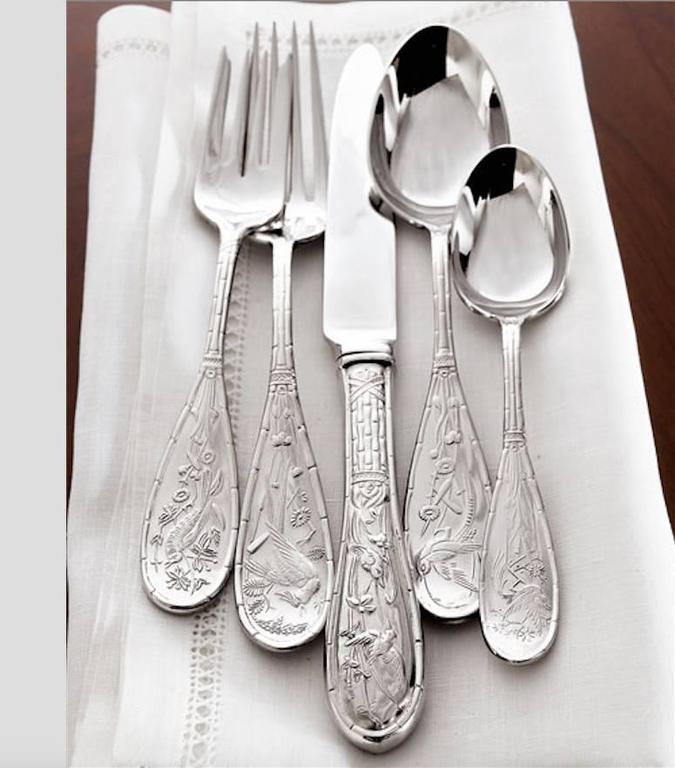 Japanese Bird Audubon by Ricci Stainless Flatware Tableware Set Service ...