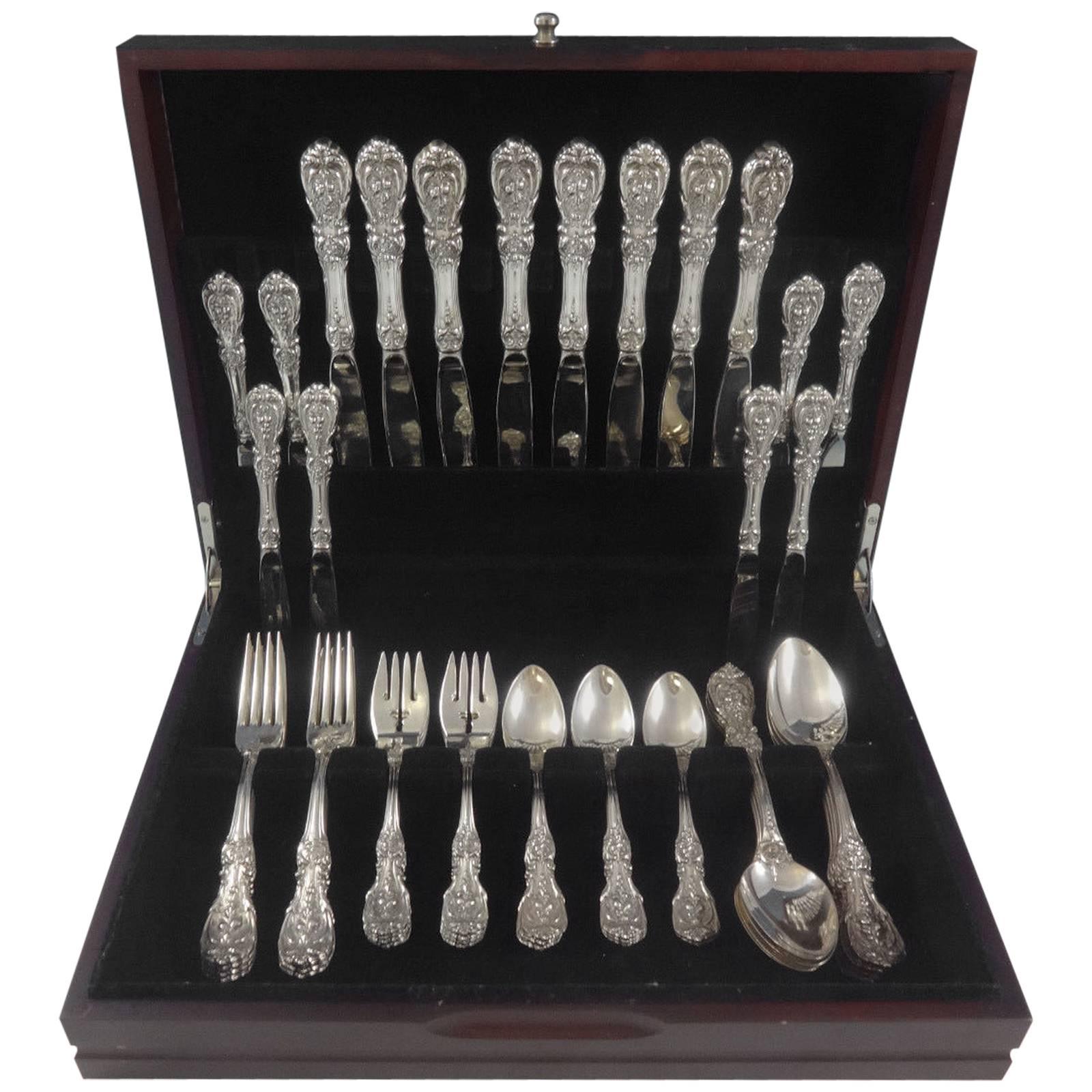 Francis I Reed and Barton Sterling Silver Flatware 8 Set 48 Pieces ...