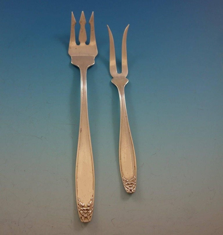 Puritan by Stieff Sterling Silver Flatware Set for 8 Service 63 Pieces ...