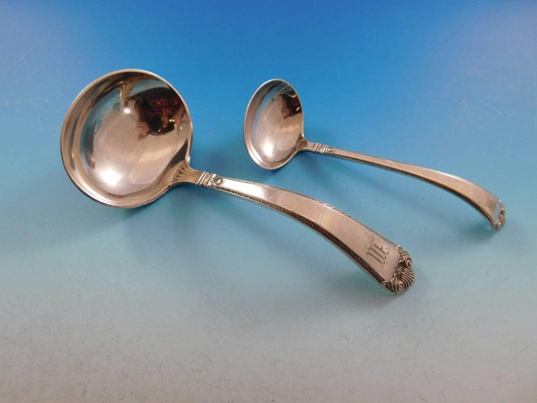 George II Rex by Watson Sterling Silver Flatware Set Service 124 Pcs M ...