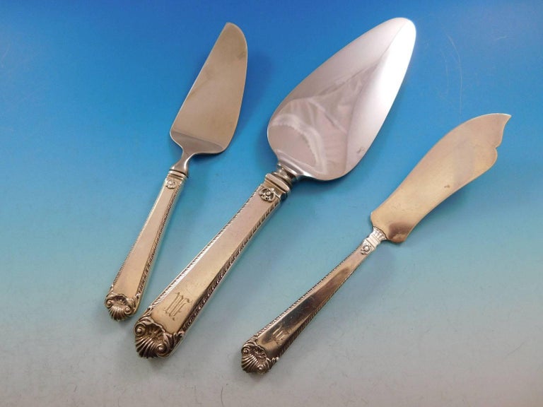 George II Rex by Watson Sterling Silver Flatware Set Service 124 Pcs M ...