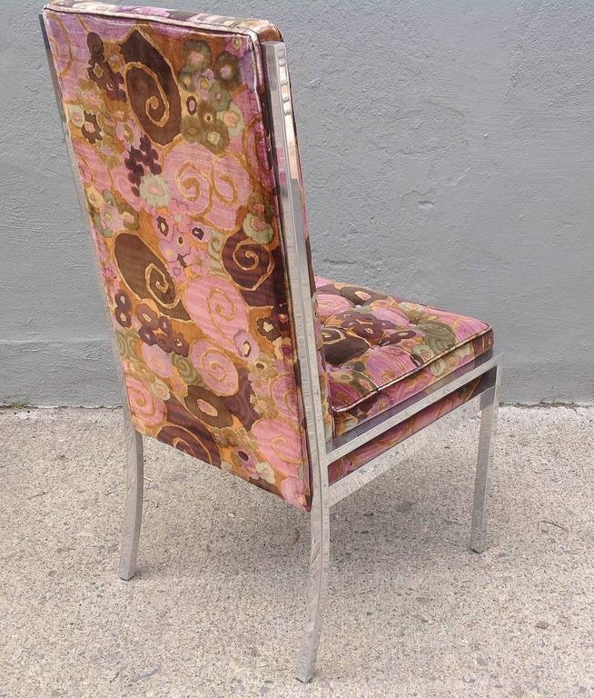 Set of Four Aluminum Frame Highback Chairs with Jack Lenore Larsen ...
