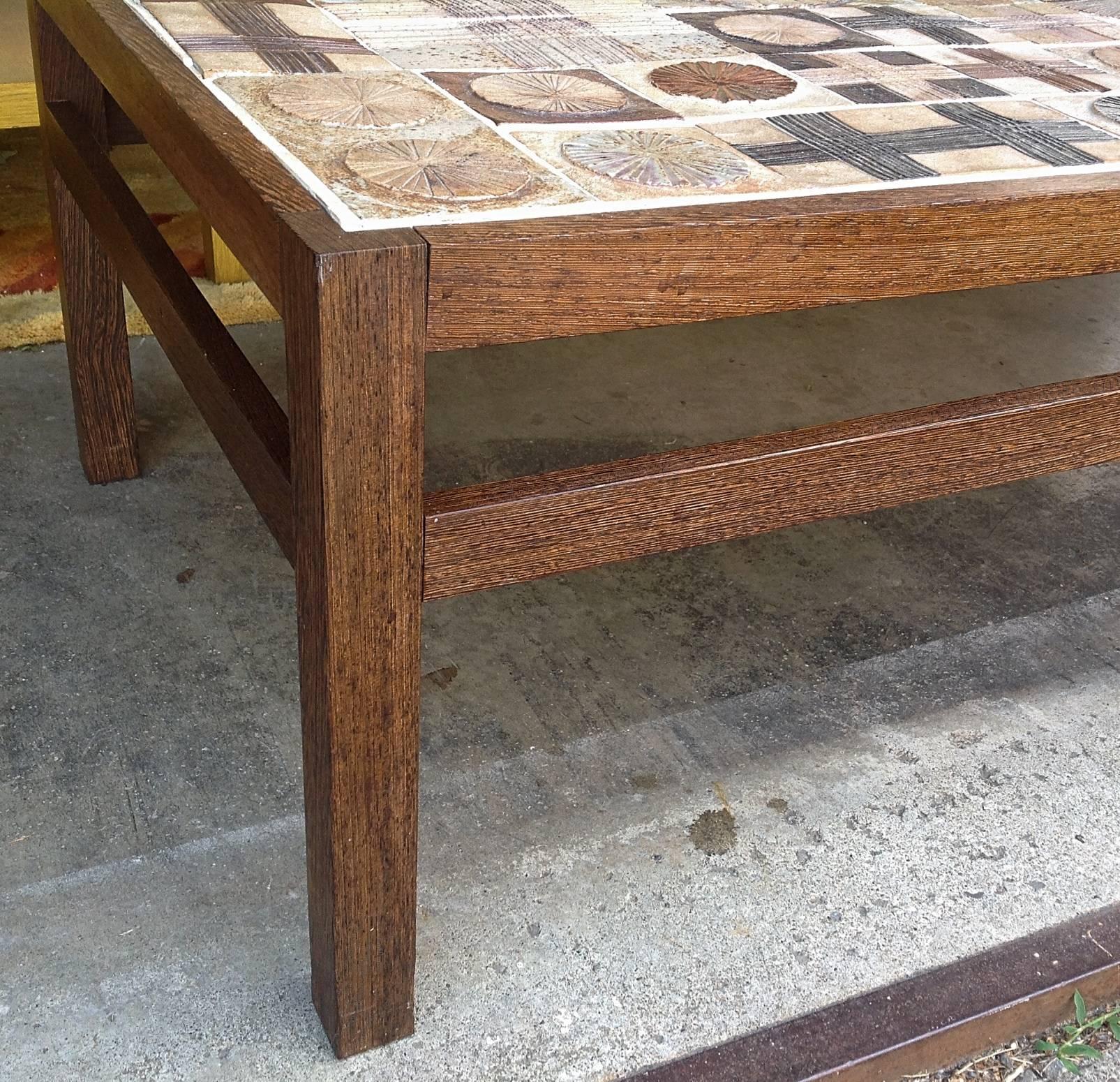 Tue Poulsen Tile and Willy Beck Cocktail Table at 1stDibs