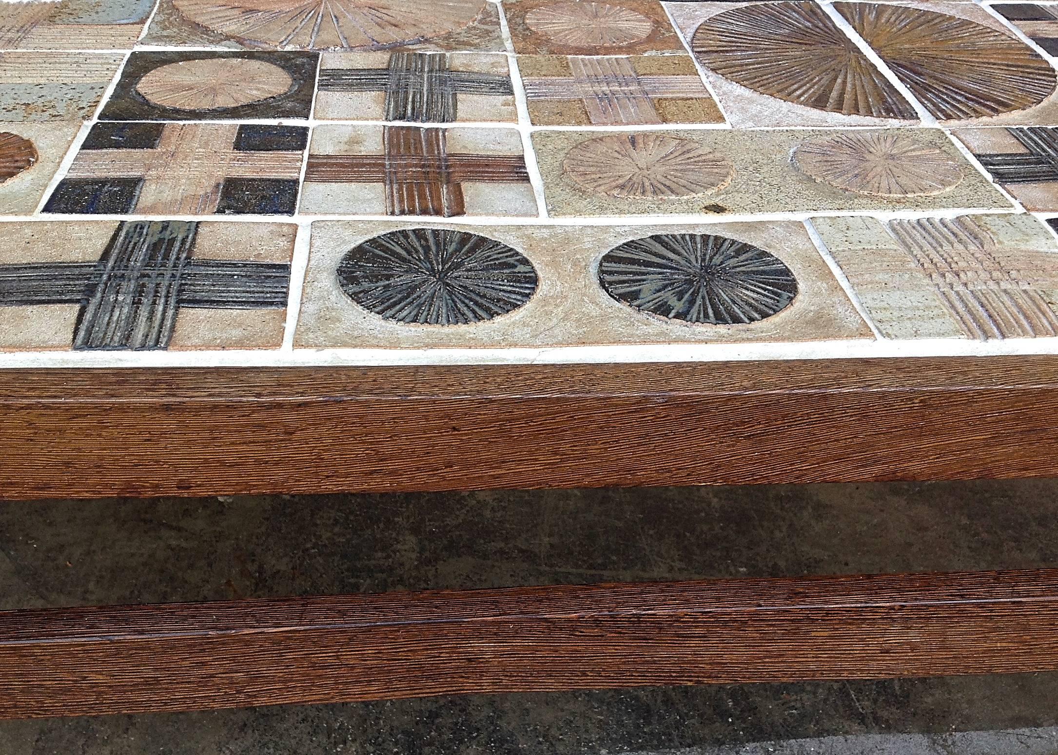 Tue Poulsen Tile and Willy Beck Cocktail Table at 1stDibs