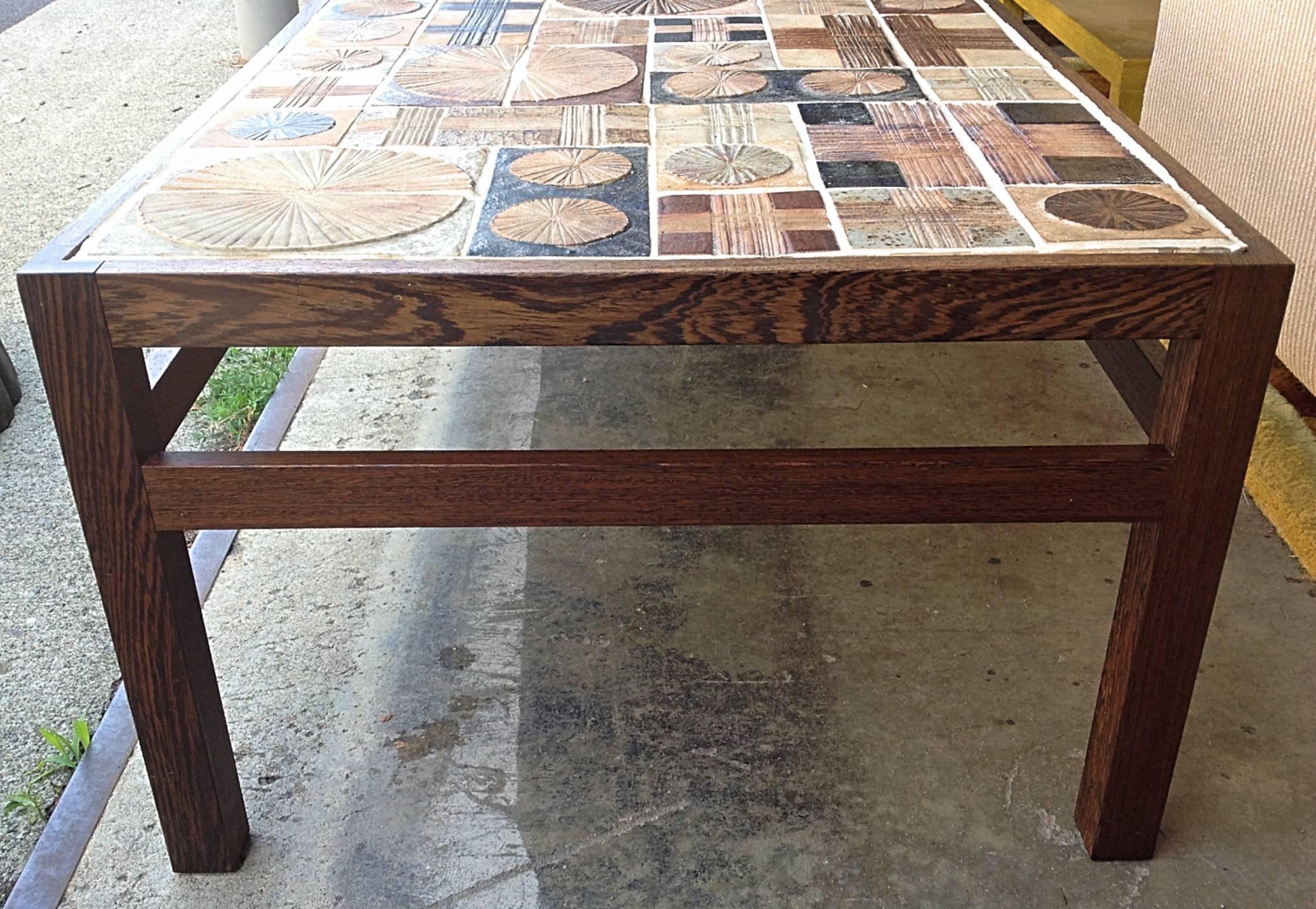 Tue Poulsen Tile and Willy Beck Cocktail Table at 1stDibs