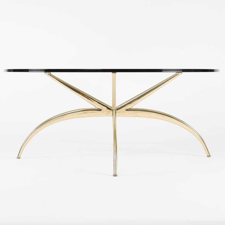 Italian Brass Coffee Table with Arched Legs, circa 1950s at 1stDibs ...