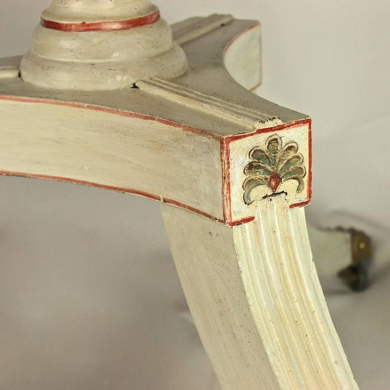 19th Century English Painted Regency Breakfast or Center Table at 1stDibs