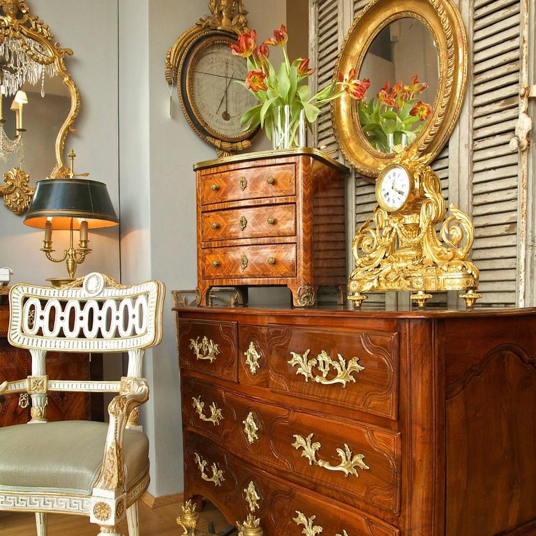 Early 18th Century French Regence Walnut Gilt Bronze Commode For Sale ...