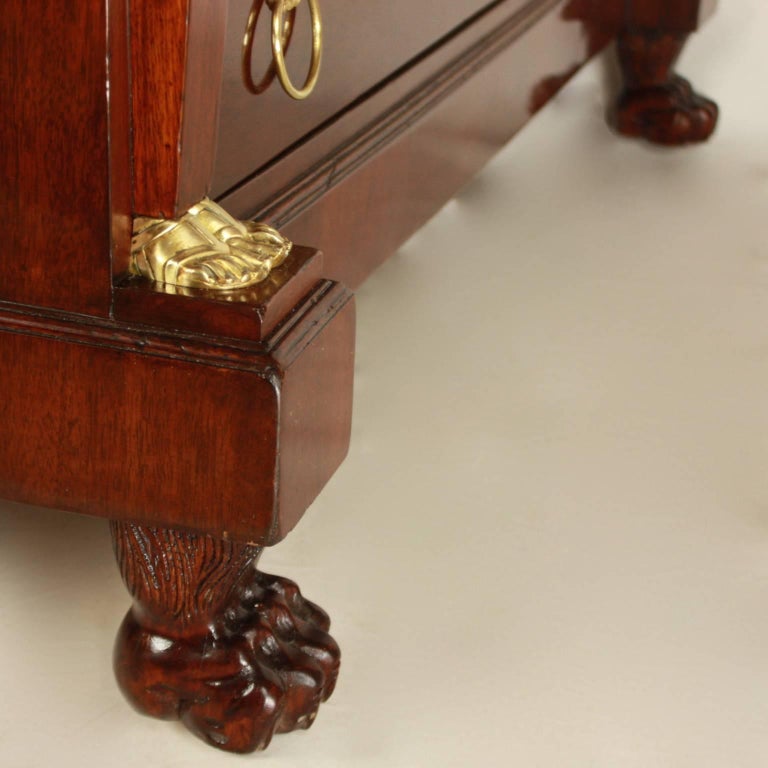 Empire Acajou Mouchete Mahogany Mounted Commode, Attributed to Bernard ...