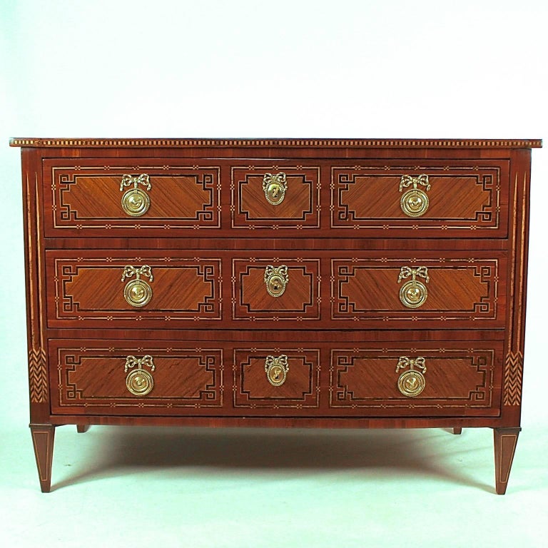 Eastern French 18th Century Neoclassical Marquetry Commode, circa 1780 ...