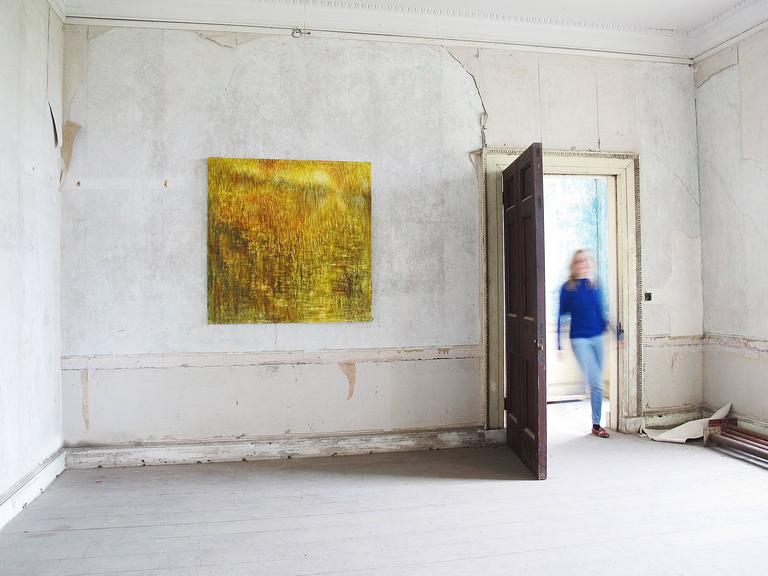 Rupert Muldoon Golden Waters, Contemporary Egg Tempera Painting at ...