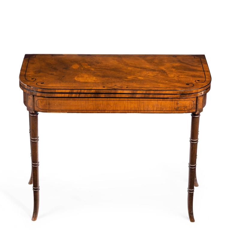 Regency Period Mahogany Card Table at 1stDibs
