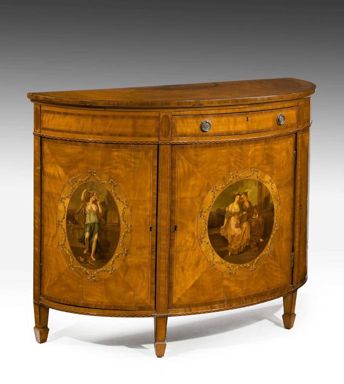 Late 19th Century Satinwood Demilune Commode at 1stDibs | antique ...
