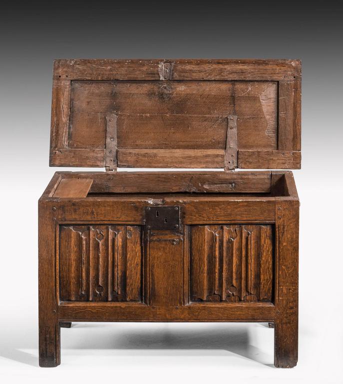 Late 17th Century Oak Kist of Small Proportions at 1stDibs