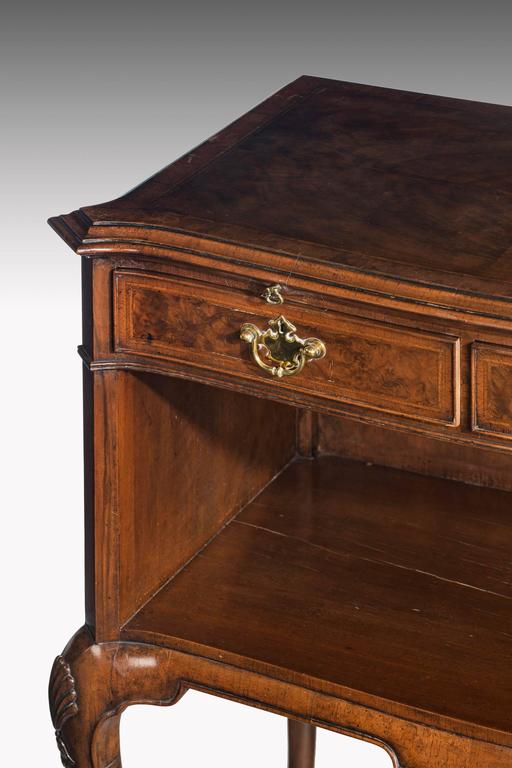 Late 20th Century Mahogany Night Table Incorporating an Open Book Space ...
