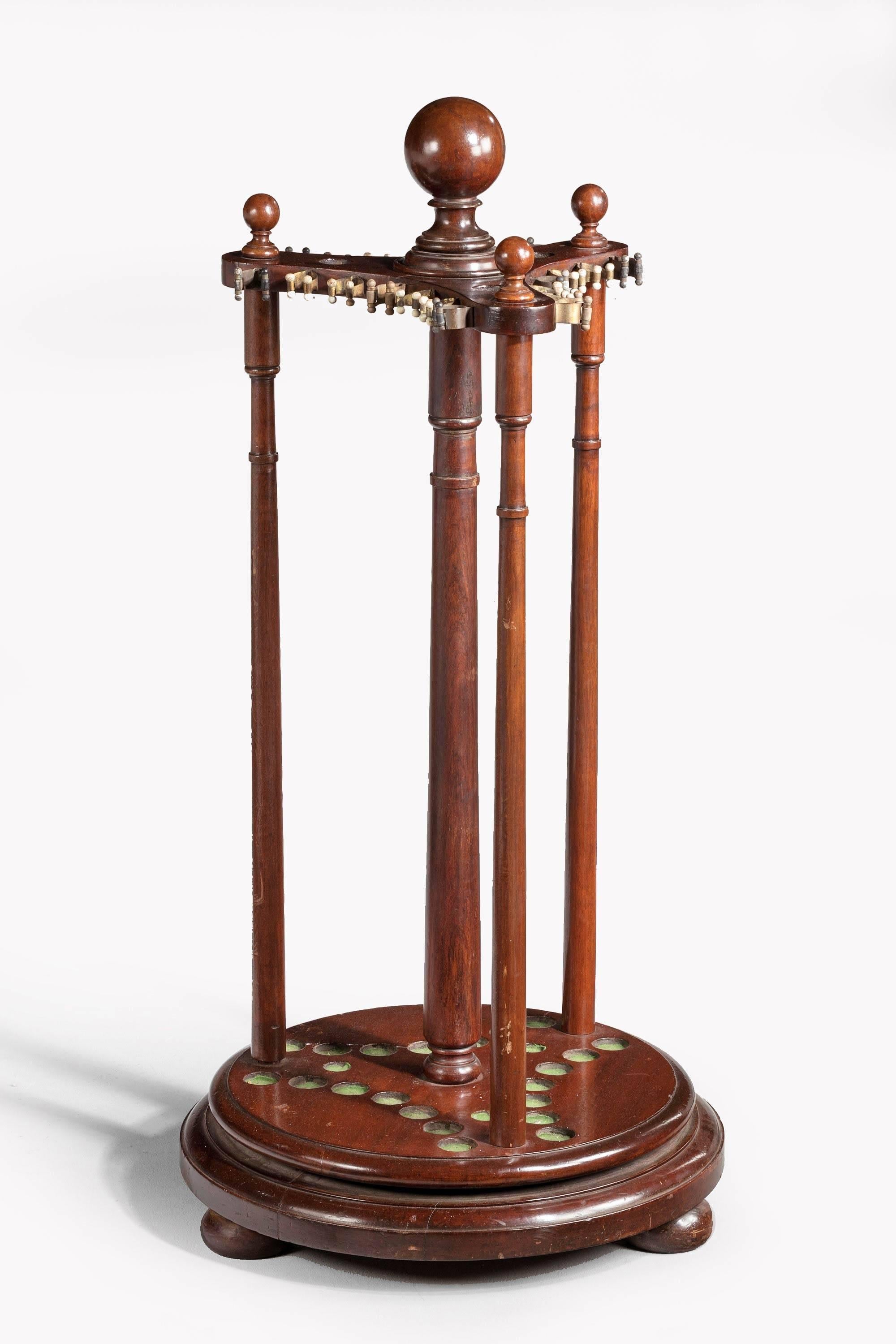 Pair of 19th century mahogany snooker or pool cue holders at 1stDibs ...