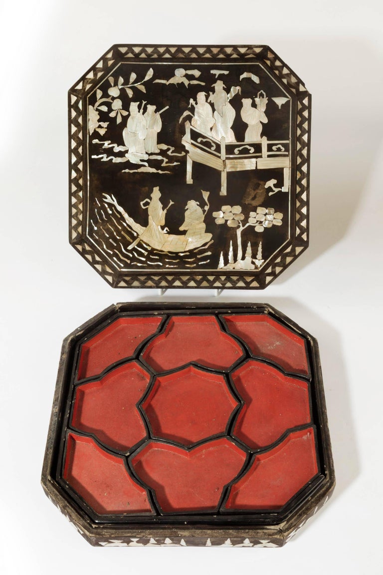 Early 20th Century Oriental Supper Box Inlayed with Mother-of-Pearl at ...