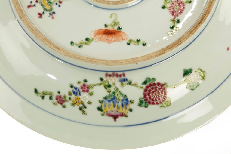 Mid-19th Century, Porcelain Chinese Charger with Enameled Decoration ...