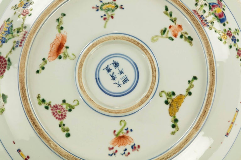 Mid-19th Century, Porcelain Chinese Charger with Enameled Decoration ...