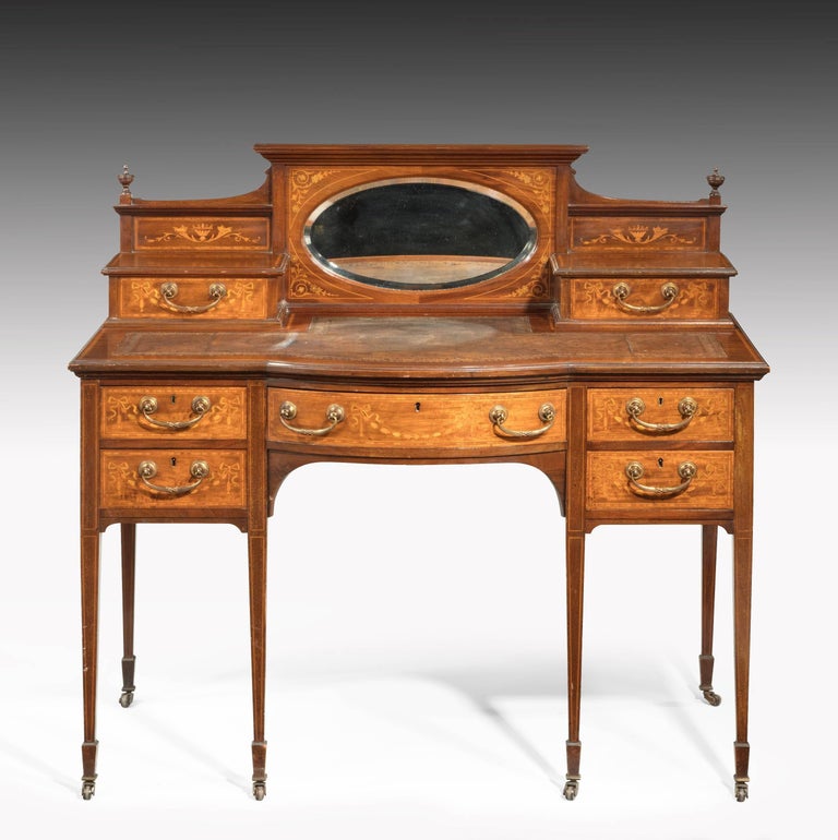 Late 19th Century Marquetry Ladies Writing Table For Sale at 1stDibs
