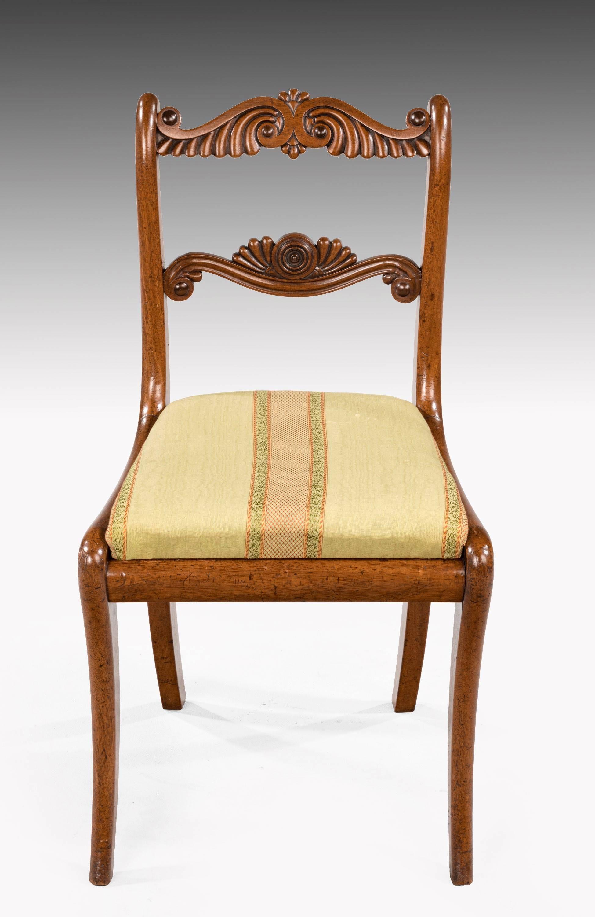 Set of 12 Regency Period Mahogany Dining Chairs at 1stDibs | regency ...