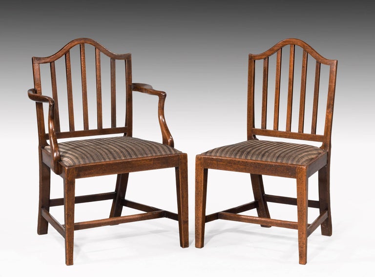 Set of Ten George III Period Mahogany Chairs at 1stDibs