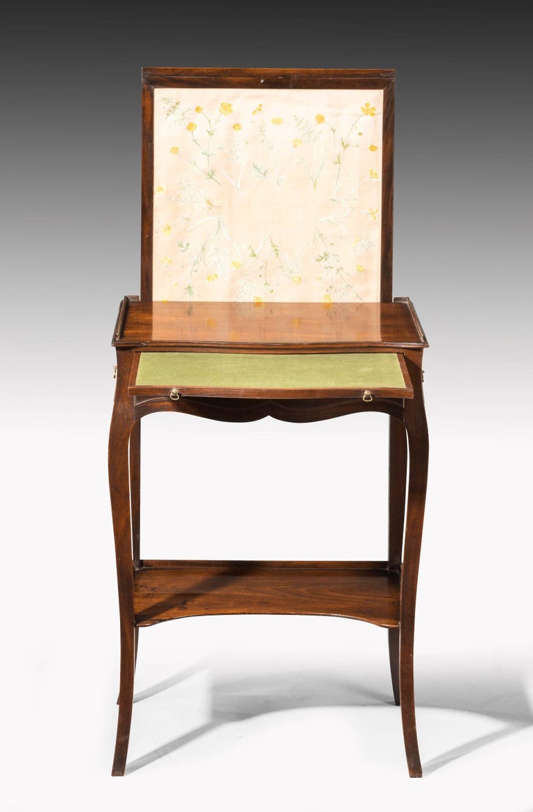 Hepplewhite Period Screen Table on Delicately Carved Supports For Sale ...
