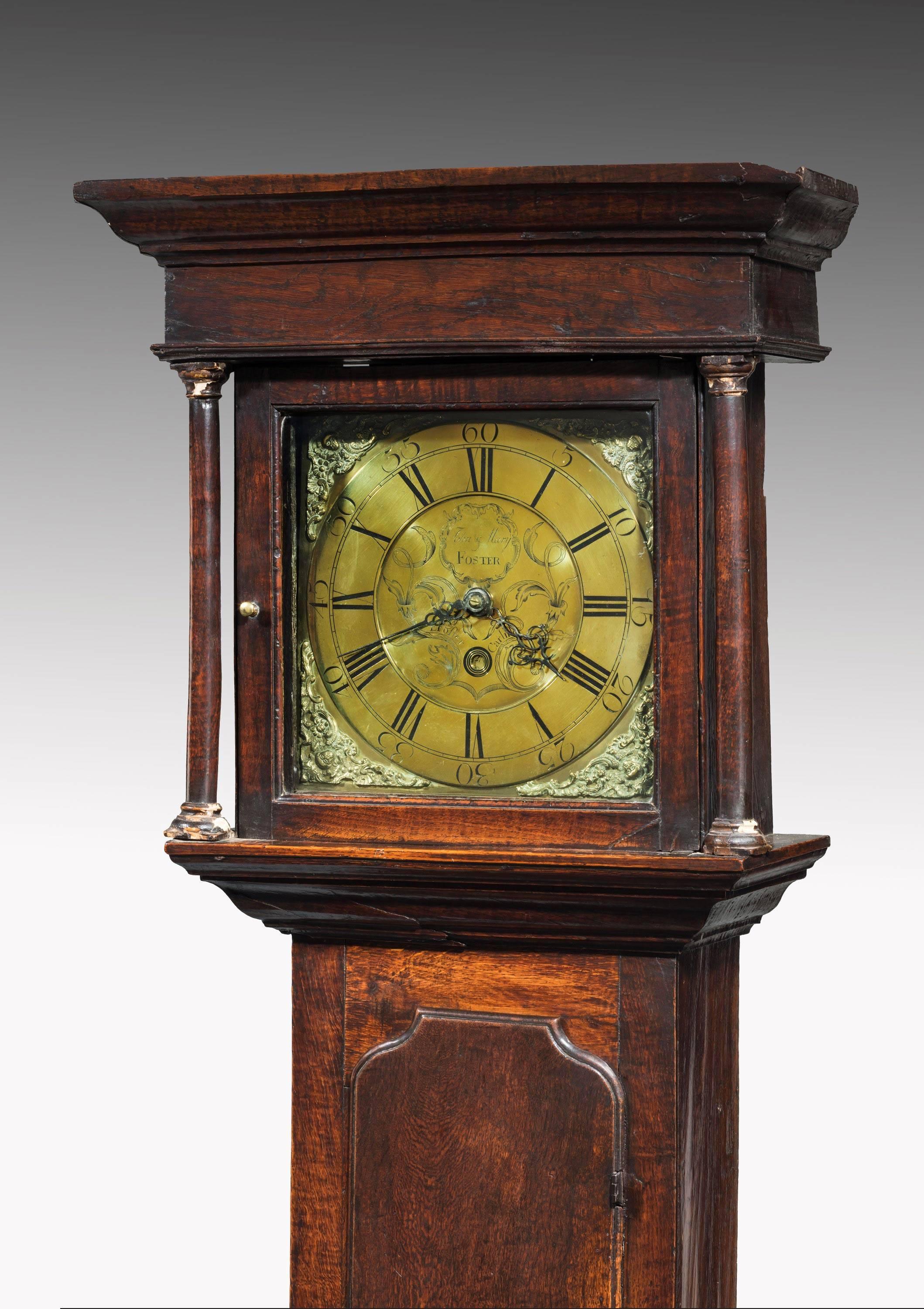 George III Period Oak Longcase Clock by E. Foster of Carlisle at ...