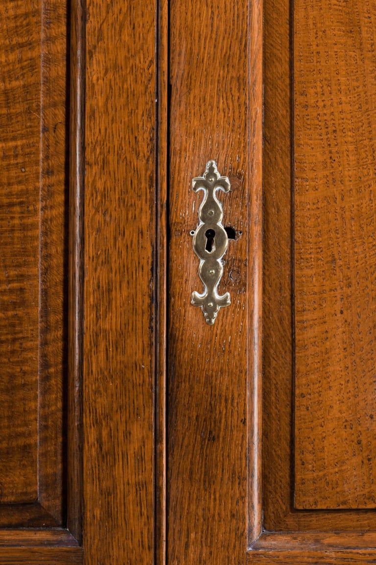 Mid-18th Century Oak Cupboard with Fielded Panels to the Doors For Sale ...