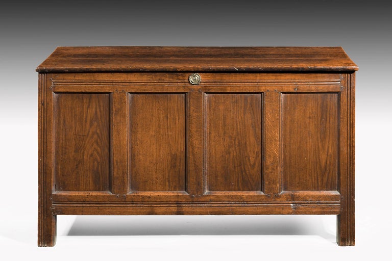 Early 18th Century Oak Kist the Interior with a Fitted Candle Box For ...