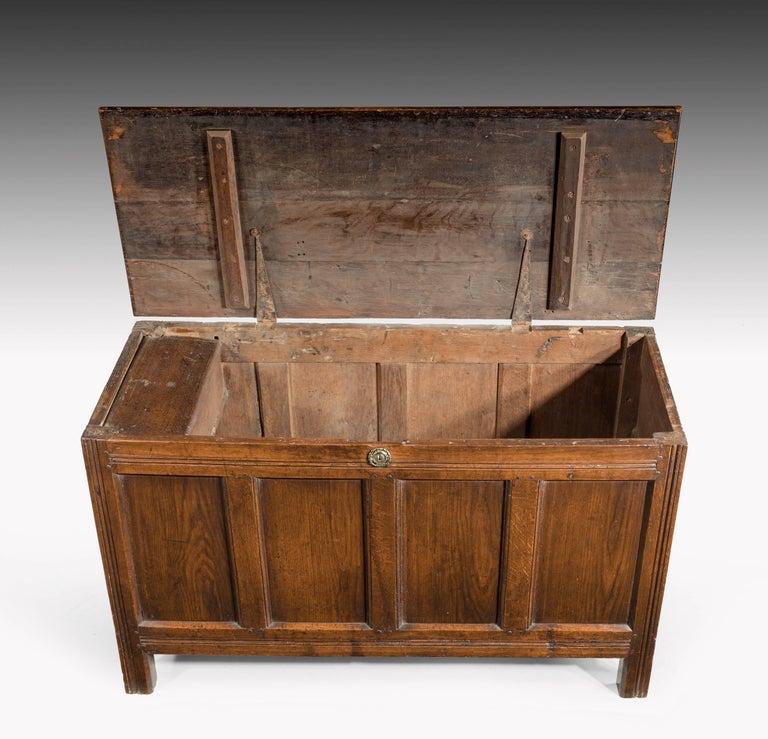 Early 18th Century Oak Kist the Interior with a Fitted Candle Box For ...