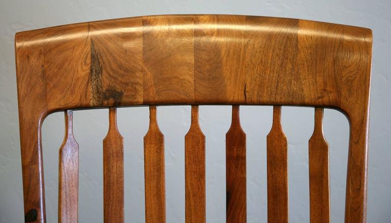 Landon Sanborn Velvet Mesquite Rocking Chair, Hal Taylor, Sam Maloof ...