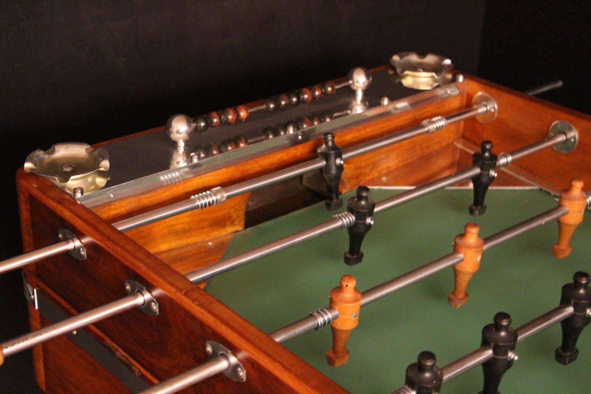 Magnificent Walnut Foosball Table at 1stDibs