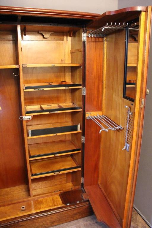1930s Mahogany Compactom Wardrobe Close Steamer Trunk at 1stDibs