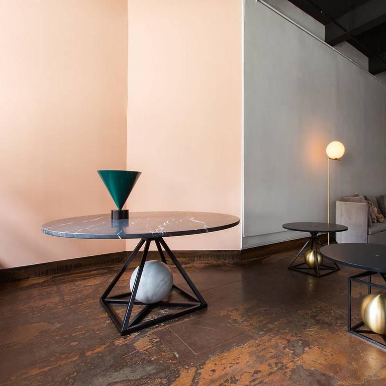 Marble Contrepoids Dining Table For Sale at 1stDibs
