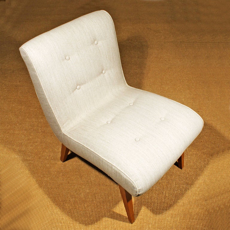 1950s Pair of Vostra Chairs by Walter Knoll, Beech, Felt, Germany For ...