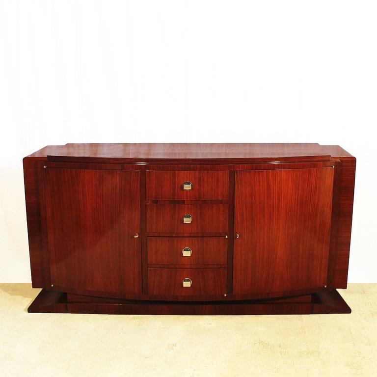 1930´s Art Deco Sideboard, mahogany, bronze - France at 1stdibs