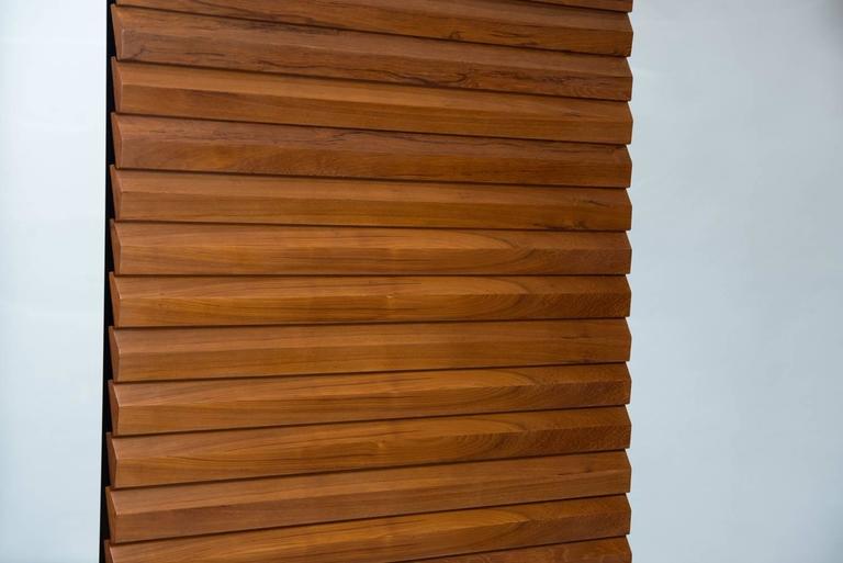 Italian Midcentury Teak Room Divider at 1stDibs