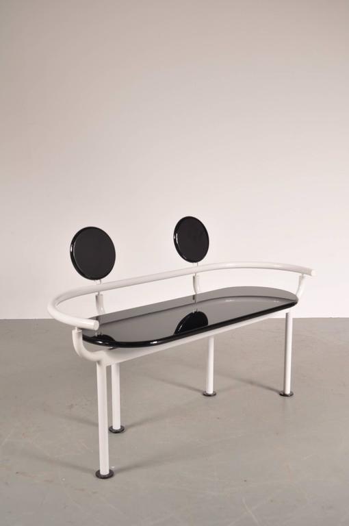 Memphis Style Bench, Attributed to Ettore Sottsass, circa 1980 at 1stDibs