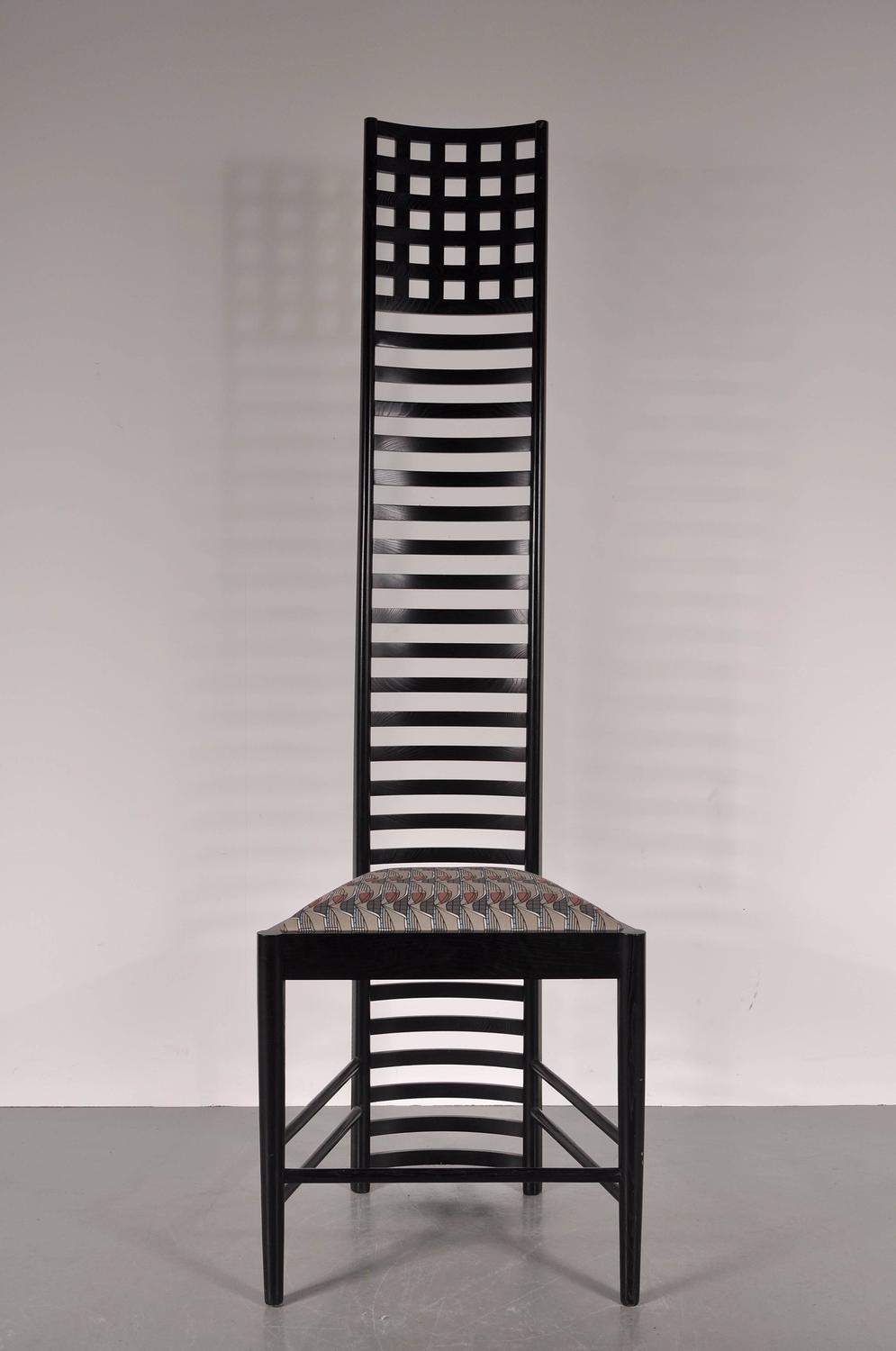 XL Edition Hill House Ladderback Chair by Charles Rennie Mackintosh ...