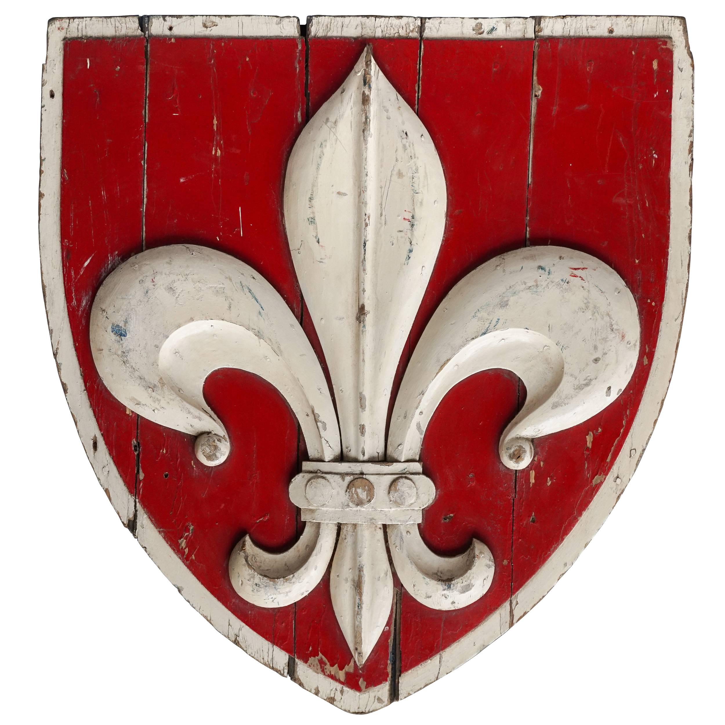 Early 20th Century French Fleur-de-lis Heraldic Shield at 1stDibs ...