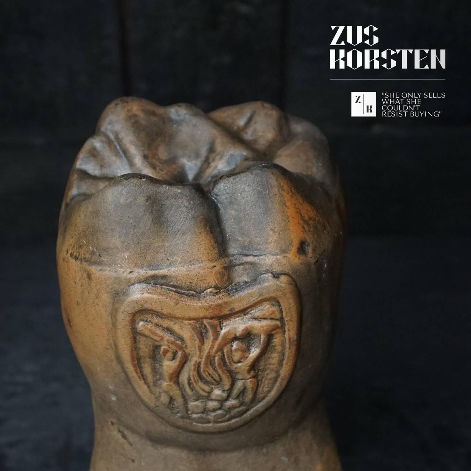 Giant Ceramic Molar with 'Fight the Tooth Worm' Image For Sale at 1stdibs
