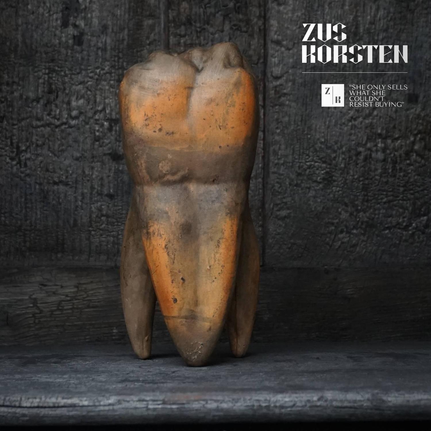 Giant Ceramic Molar with 'Fight the Tooth Worm' Image For Sale at 1stdibs