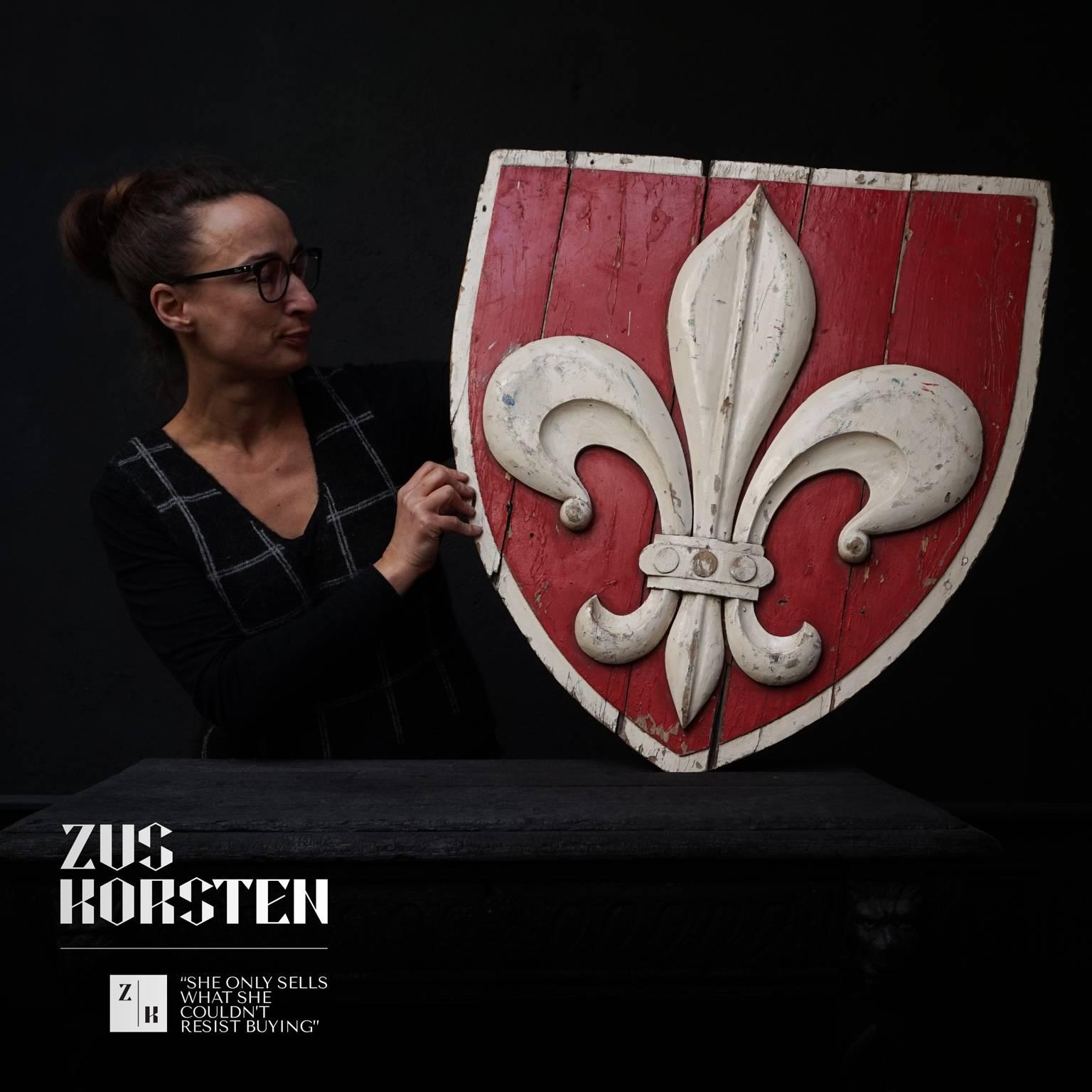 Early 20th Century French Fleur-de-lis Heraldic Shield at 1stDibs ...